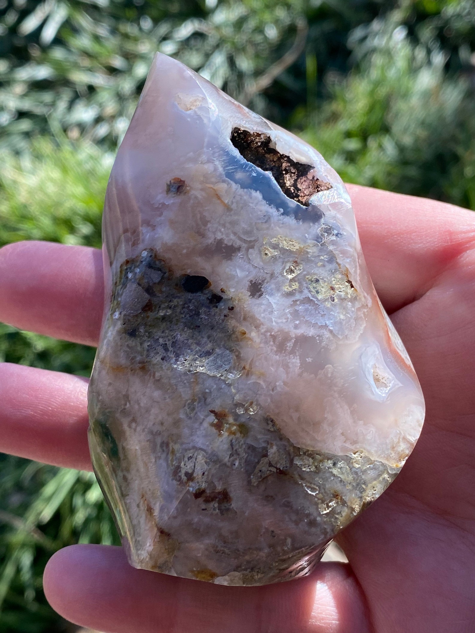 Flower Agate Flame / Crystal Flame Carved Crystal Cherry - Etsy