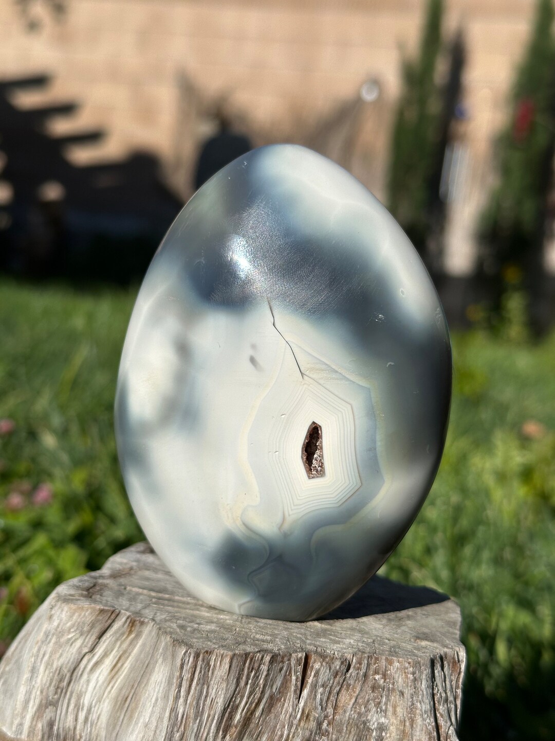 Orca Agate Freeform / Orca Stone Crystal - Carved Crystal - Agate ...