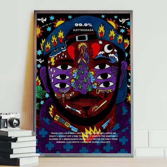 Kaytranada Poster 99.9% Poster Music Poster Print Kaytranada Album ...