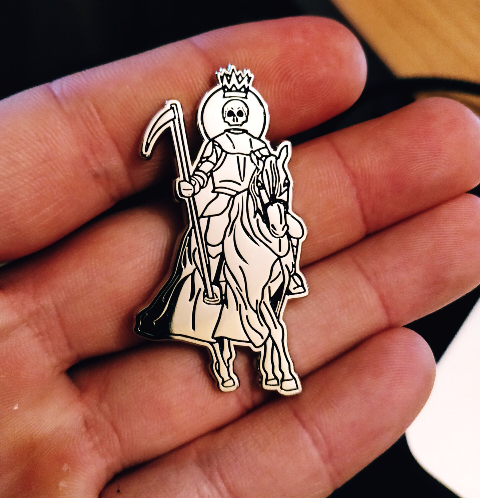 Death Tarot Card Enamel Pin | Etsy