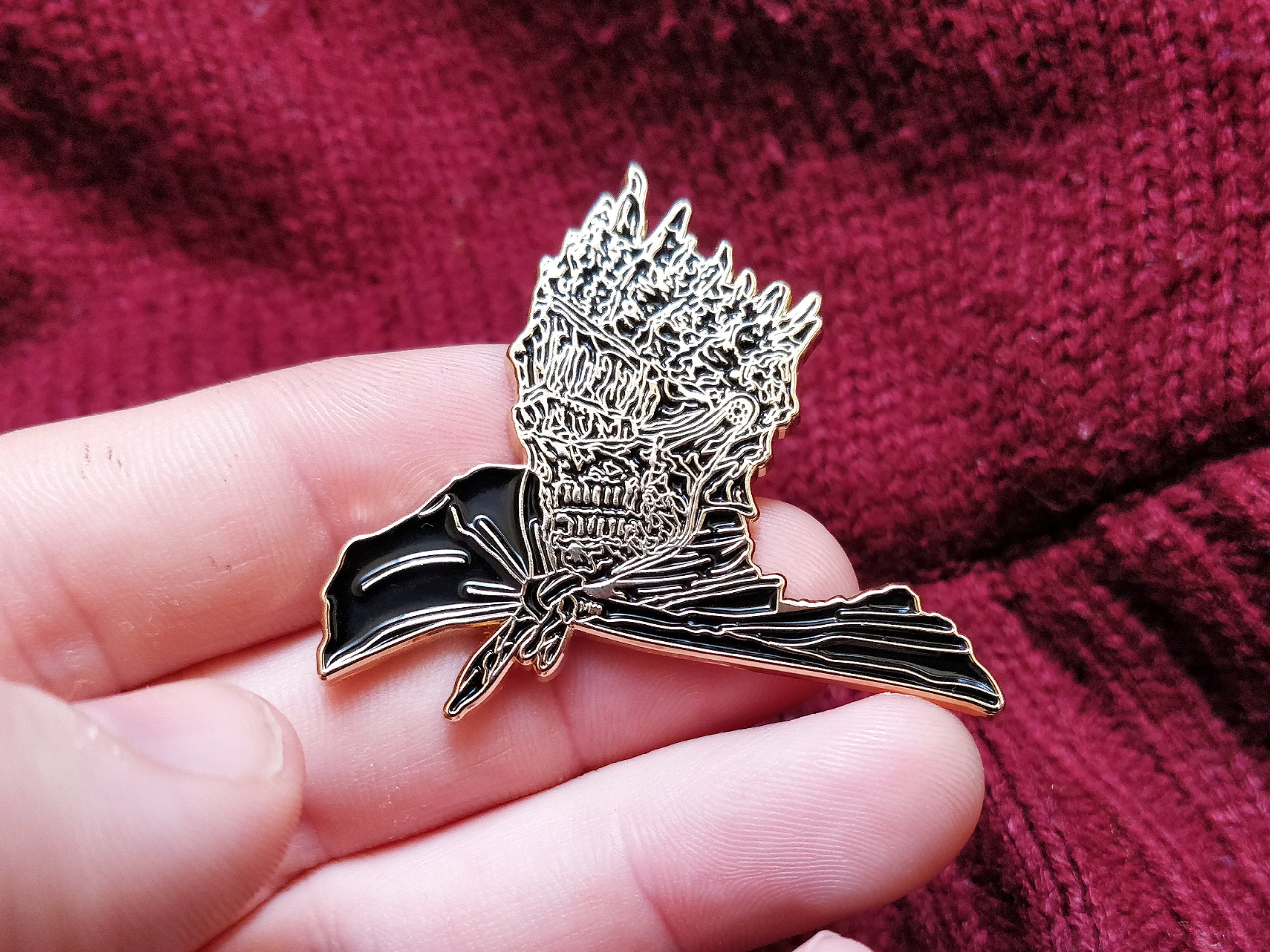 Soul of Cinder DS1 Soulsborne Pin Badge - Etsy