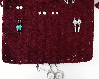 Crochet Earring Holder - Etsy