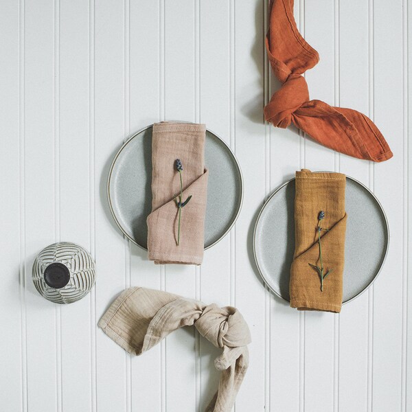 Muslin Napkins - Etsy