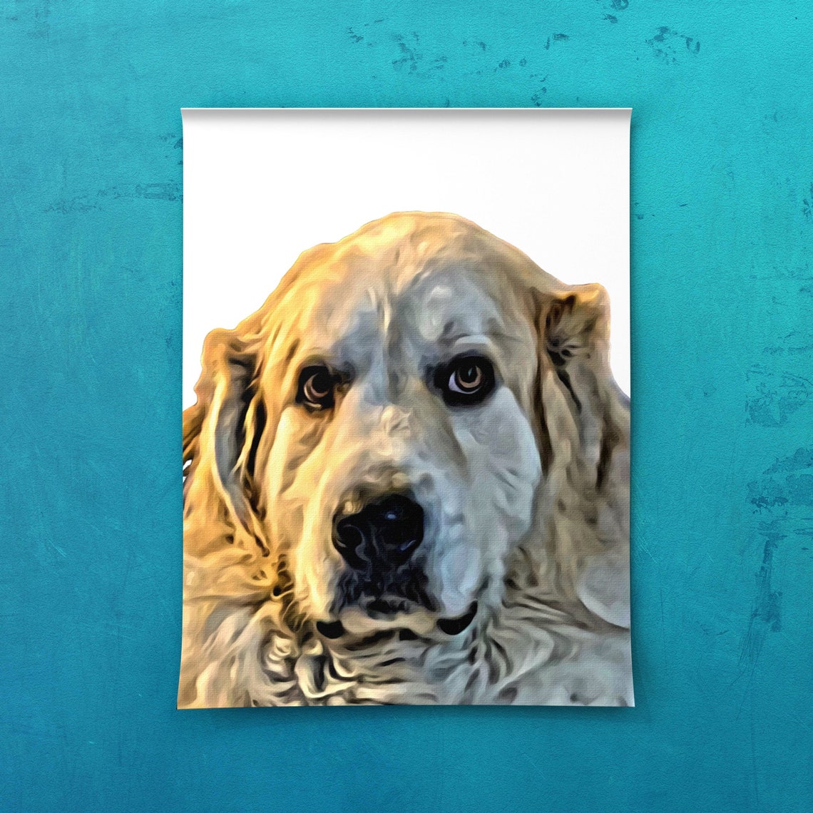 Great Pyrenees, Dog Artwork, Pet Print, Great Pyrenees Gift - Etsy