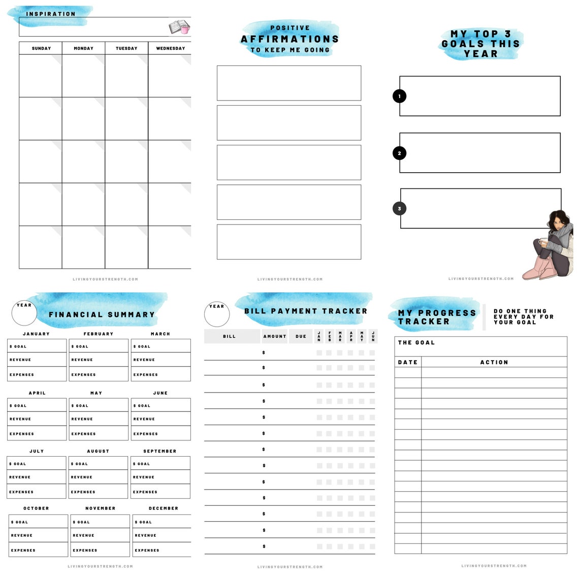 Life Planner, Goal Planner, Digital Planner, Printable Planner, Life ...