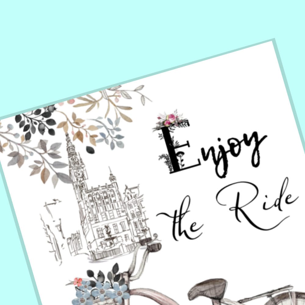 Enjoy the Ride Art Printable Printables Inspirational - Etsy