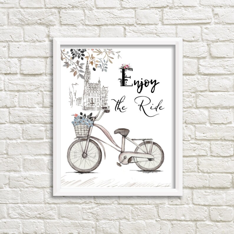 Enjoy the Ride Art Printable Printables Inspirational - Etsy