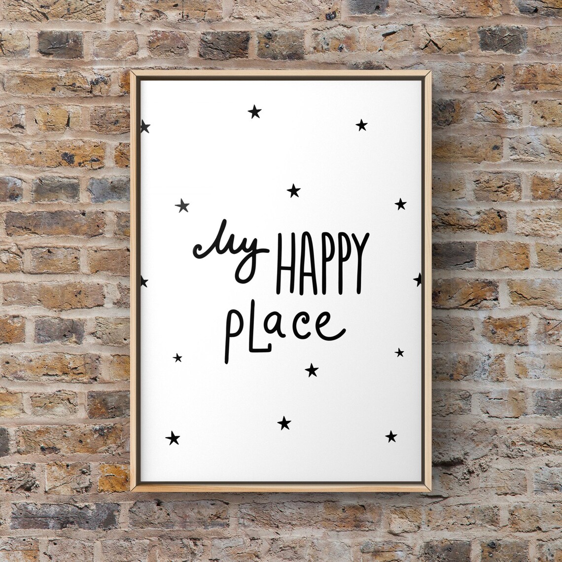 My Happy Place Printable Art, Printable Artwork, Inspirational ...