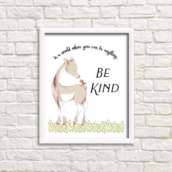 Be Kind Printable Inspirational Printable Printable Art | Etsy