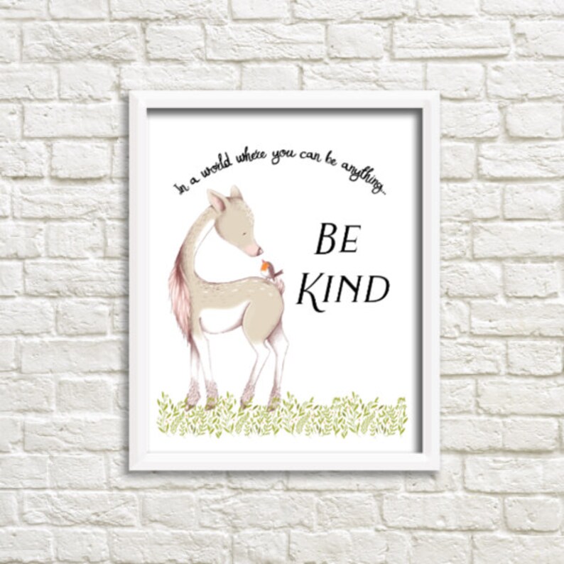 Be Kind Printable, Inspirational Printable, Printable Art, 8x10 ...