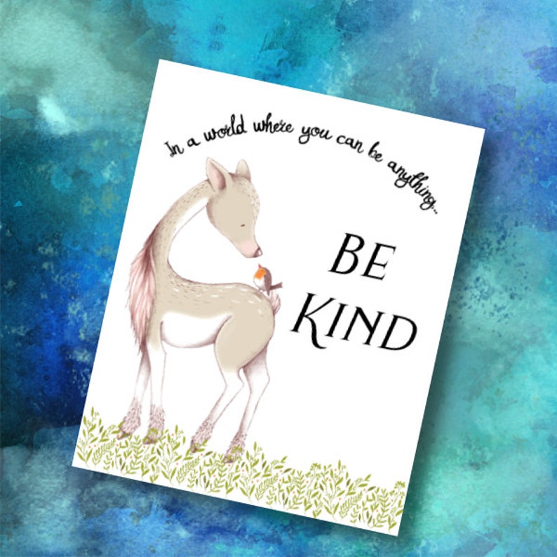 Be Kind Printable, Inspirational Printable, Printable Art, 8x10 ...