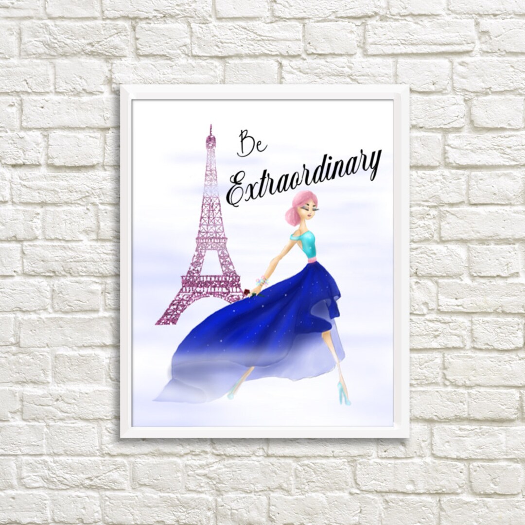 Be Extraordinary Printable Printable Art Inspirational Art - Etsy