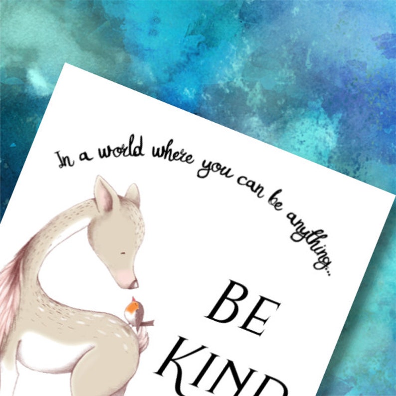 Be Kind Printable, Inspirational Printable, Printable Art, 8x10 ...