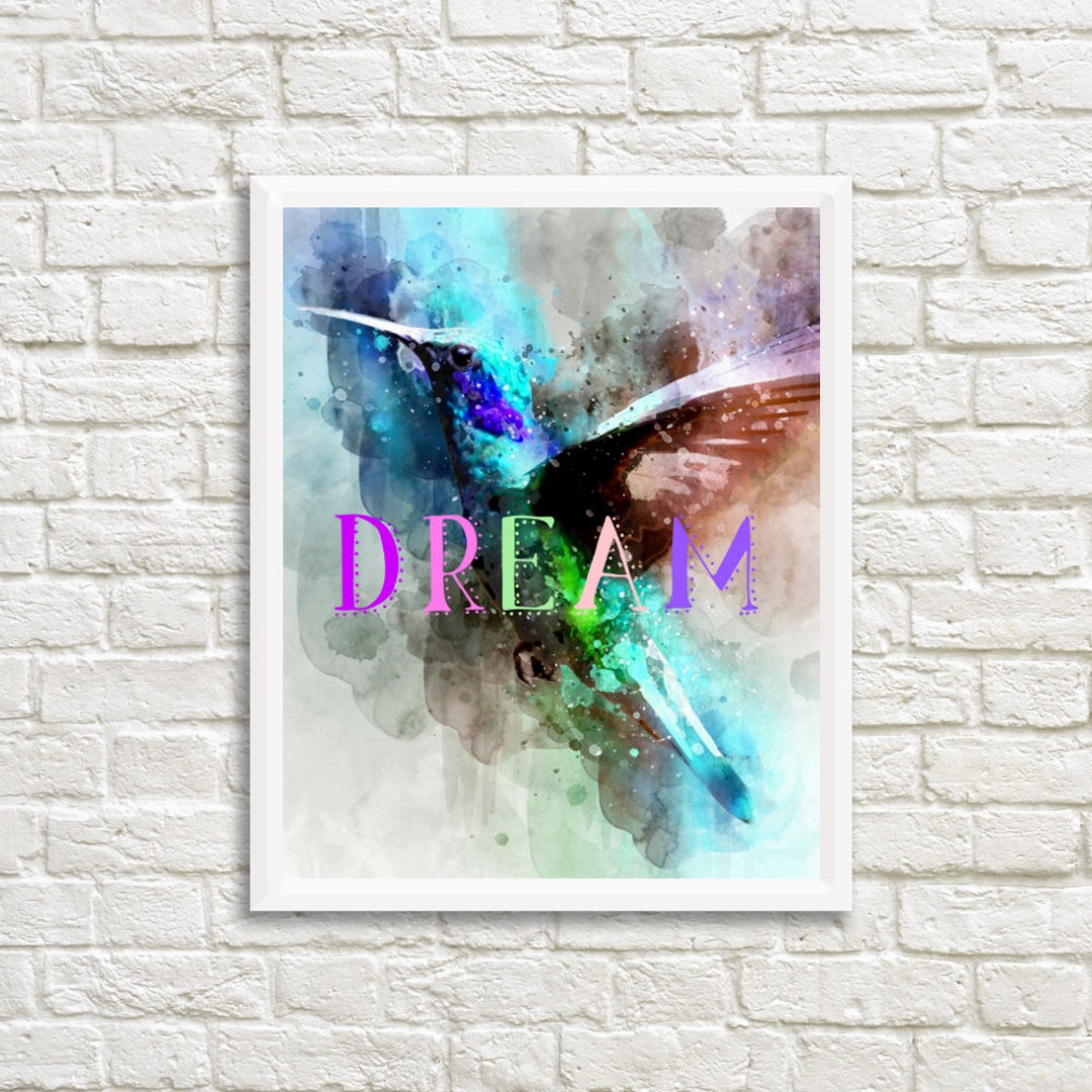Dream Printable, Printable Art, Printable Art for Women, Inspirational ...