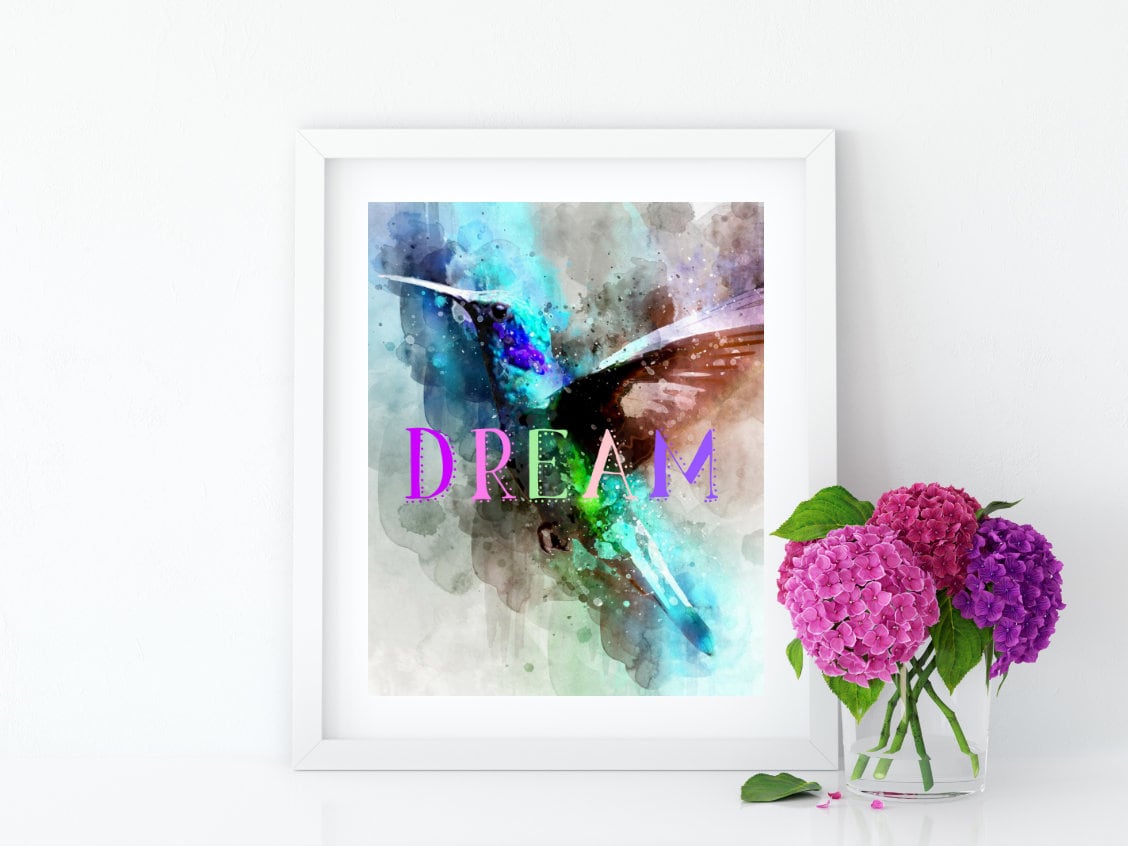 Dream Printable, Printable Art, Printable Art for Women, Inspirational ...