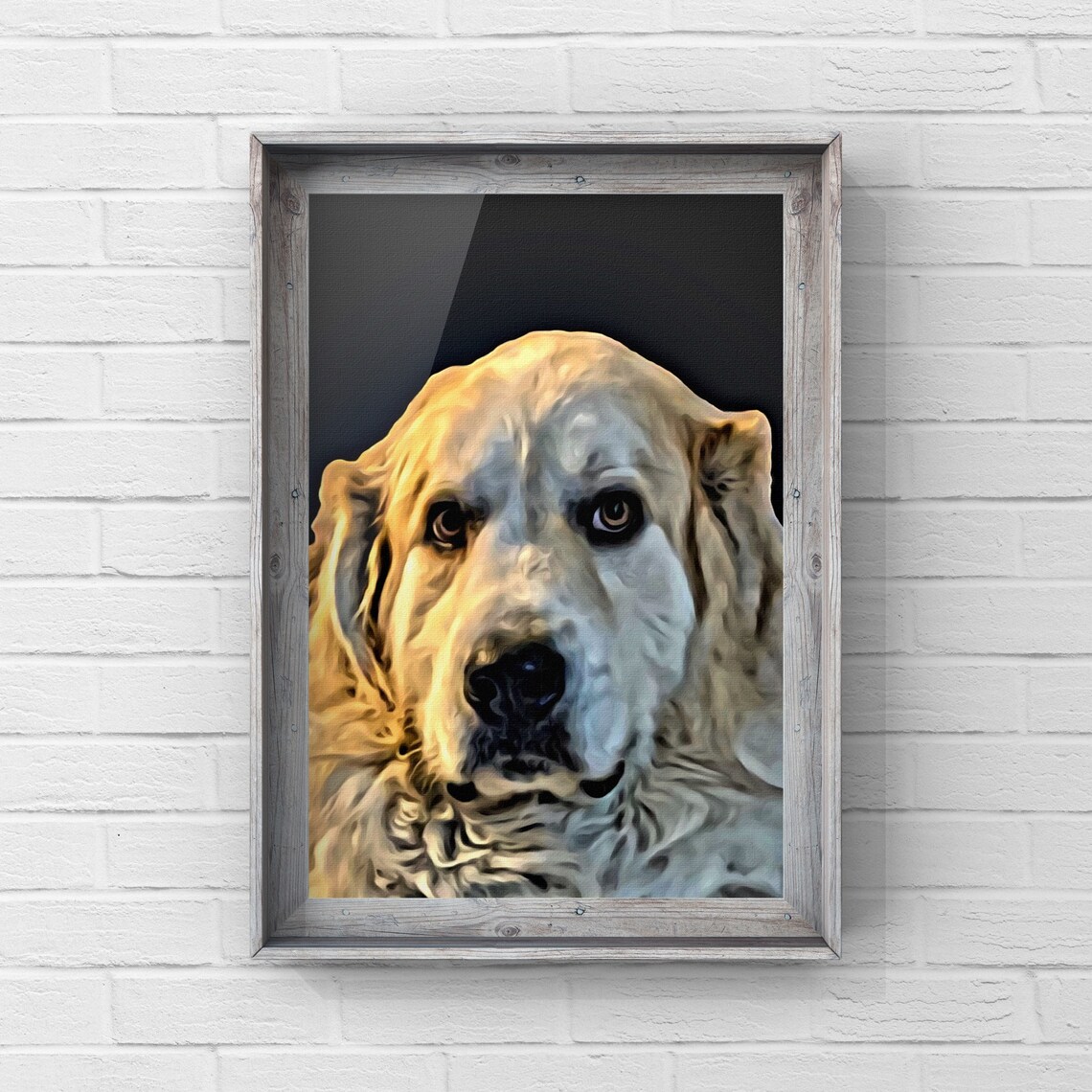 Great Pyrenees, Dog Artwork, Pet Print, Great Pyrenees Gift - Etsy