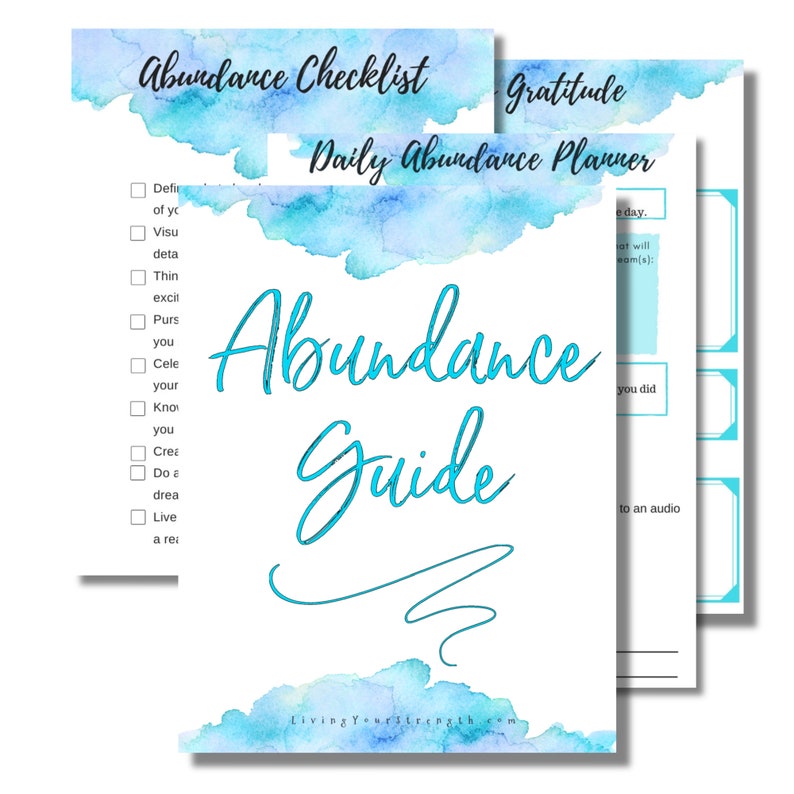 Abundance Manifestation Guide Printable/ Law of Attraction Guide - Etsy