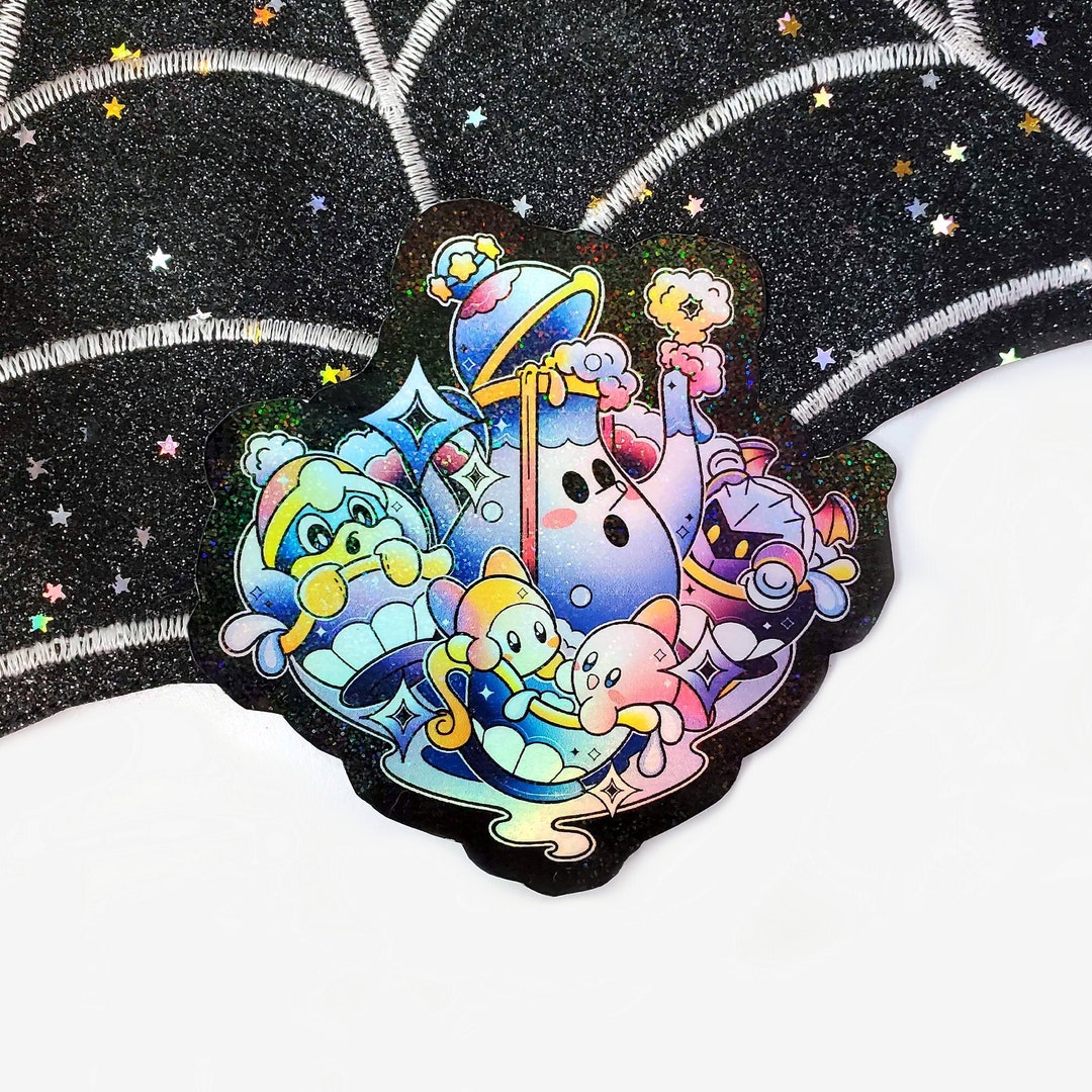 Poyo Kirby Teacup Collab Double Holo Sticker - Etsy