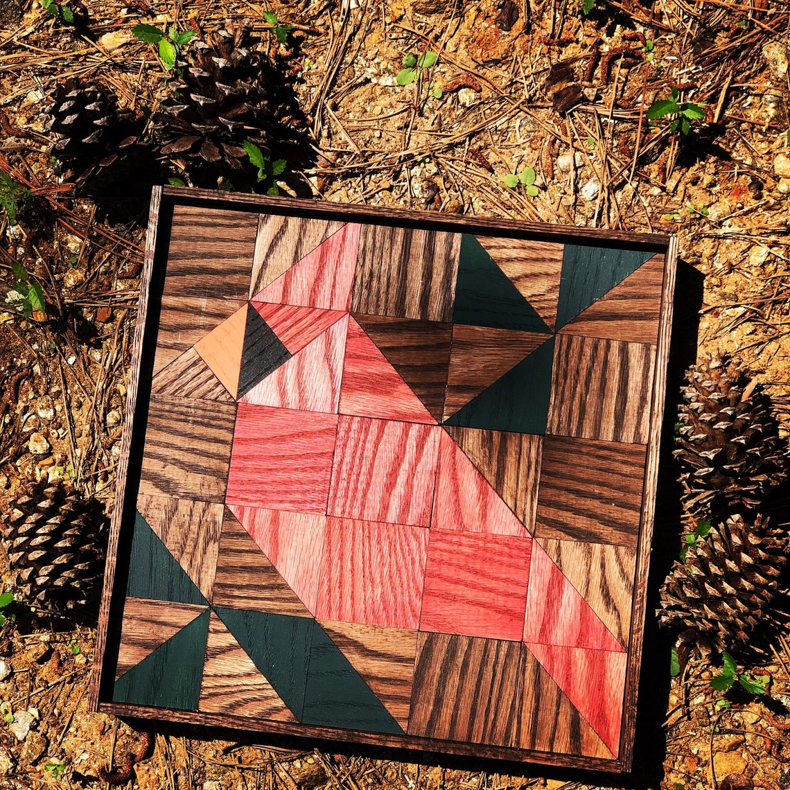 Cardinal Quilt Block Mosaic - Etsy