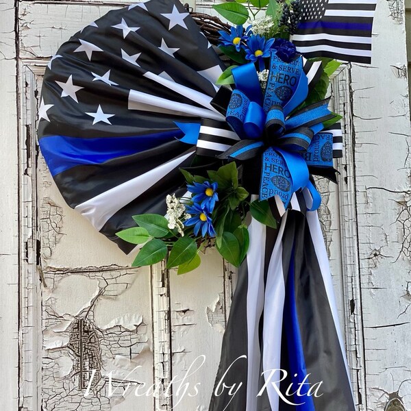 Police Wreath - Etsy