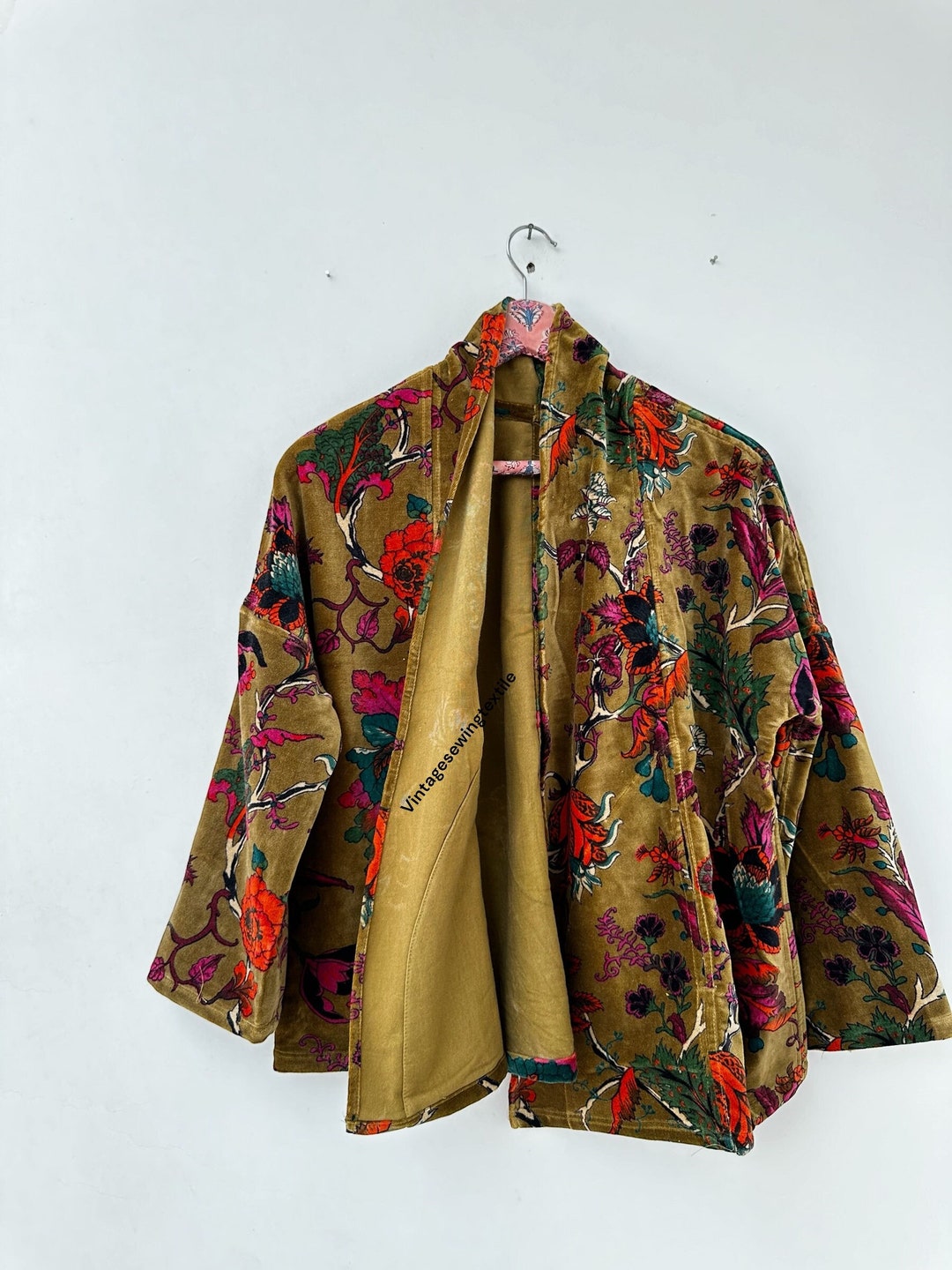 Green Gullel Cotton Velvet Short Jacket Without Lining - Etsy