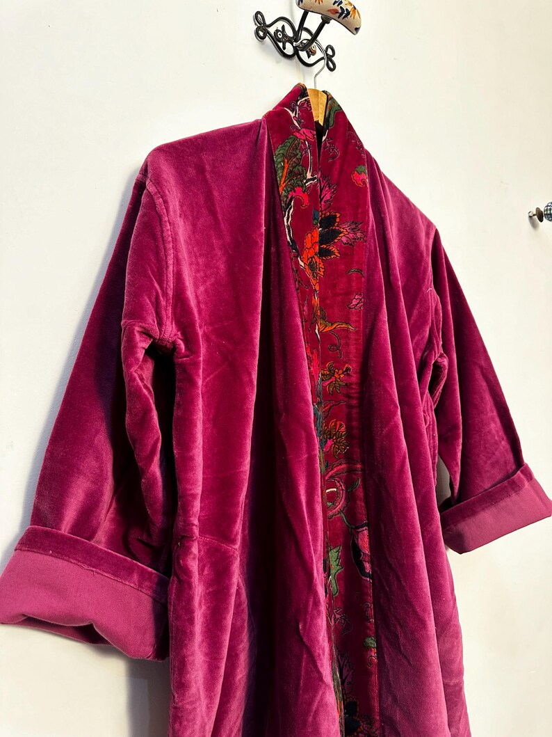 Cotton Velvet Jacket Plain Solid Color Without Lining - Etsy