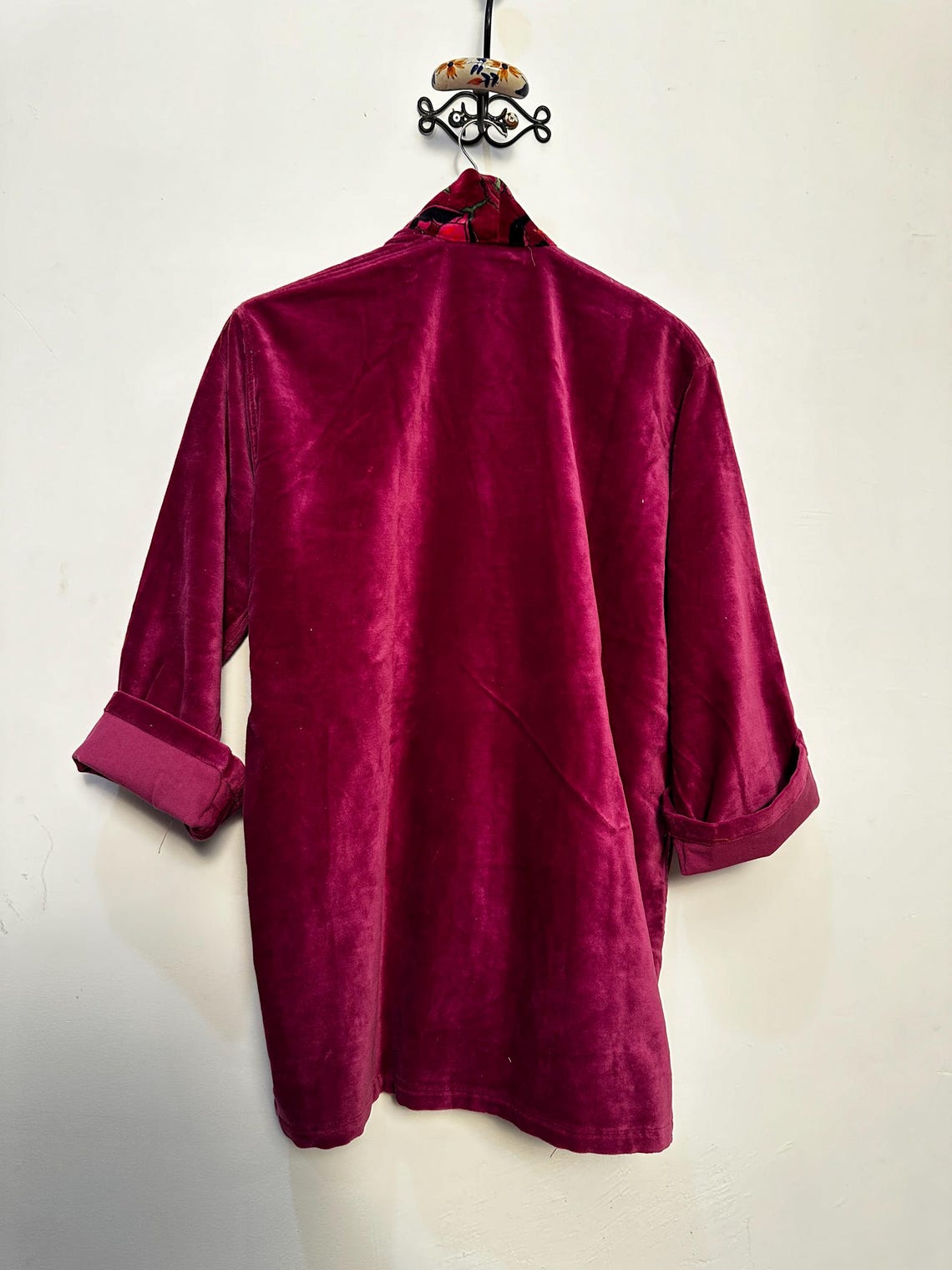 Cotton Velvet Jacket Plain Solid Color Without Lining - Etsy