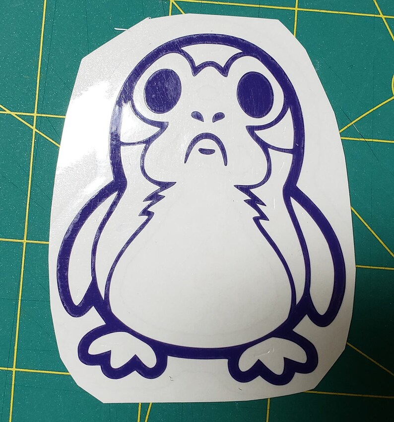Star Wars Porg Vinyl Decal Over 60 colors to choose from | Etsy