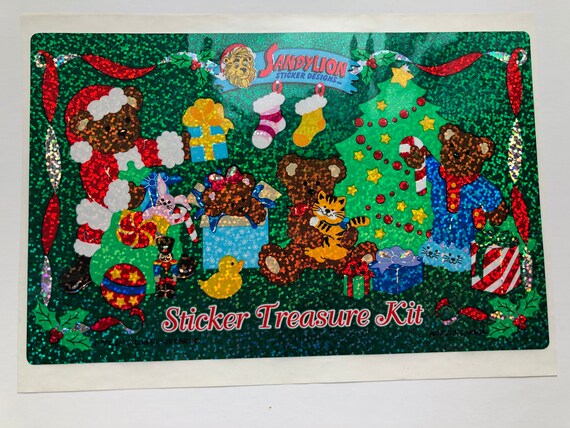 Large Vintage 1995 Sandylion Sticker Treasure Kit Sticker - Etsy