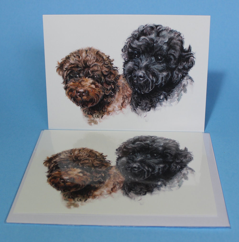 COCKAPOOS Blank Greetings Card Original Artwork Designs ...