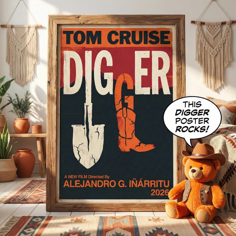 Digger 2026 - Minimal Movie Poster – Digital Download Printable Wall ...