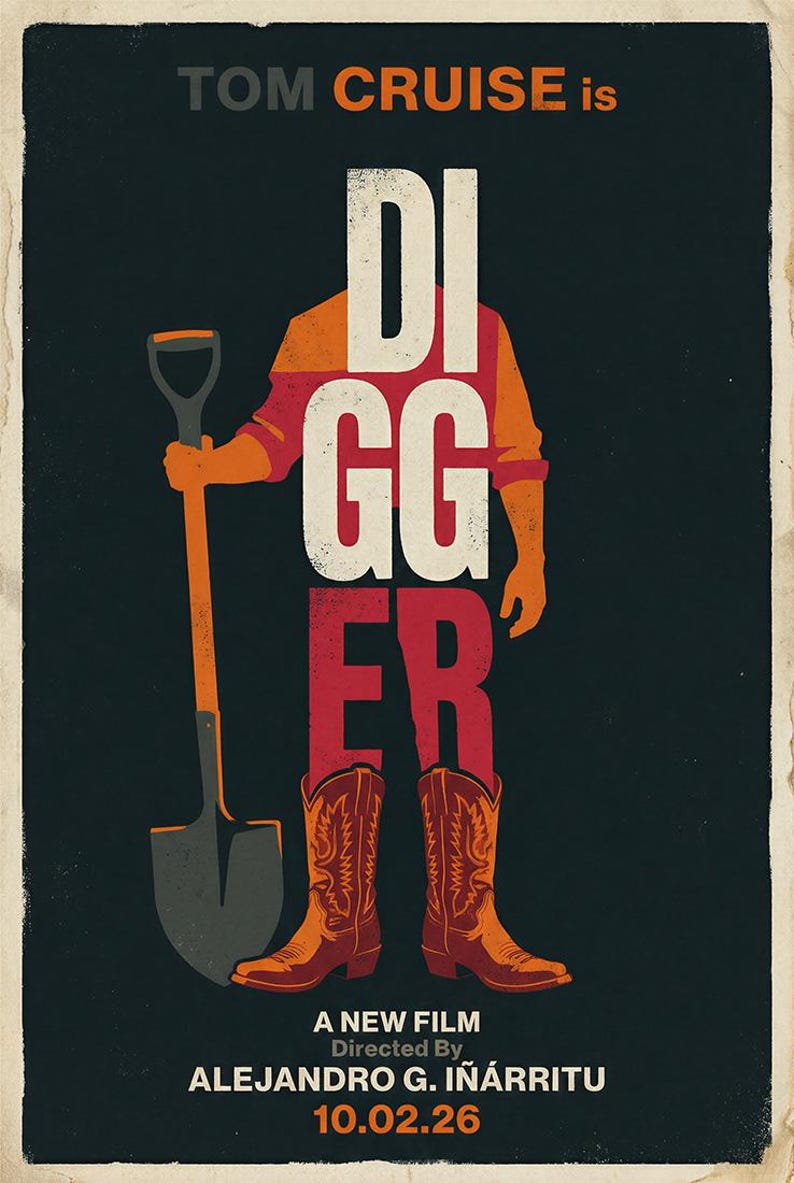 Digger 2026 - Minimal Movie Poster – Digital Download Printable Wall ...