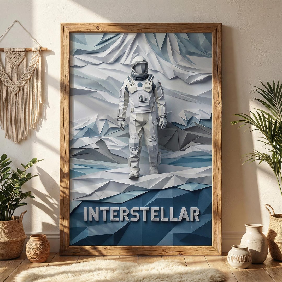 Interstellar - Minimal Movie Poster – Digital Download Printable Wall ...