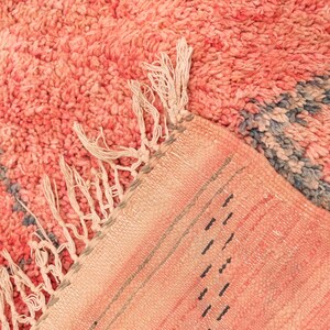 Salmon Pink Vintage Moroccan Runner Moroccan Rug 10 X 4'3 Ft - Etsy