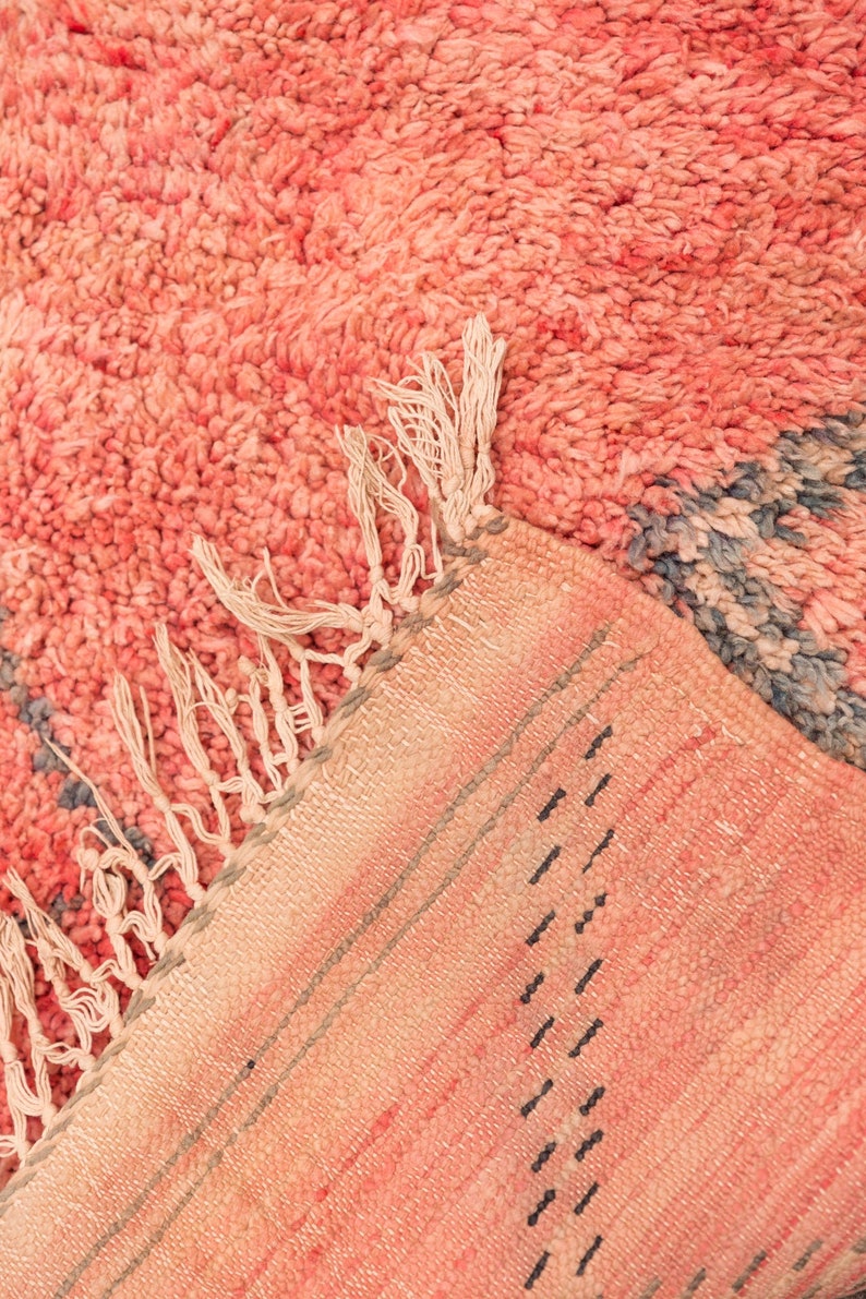 Salmon Pink Vintage Moroccan Runner Moroccan Rug 10 X 4'3 Ft - Etsy
