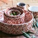 Set of 3 - Chabi Chic Handmade Splatter Paint Nesting Bowls - Marsala ...