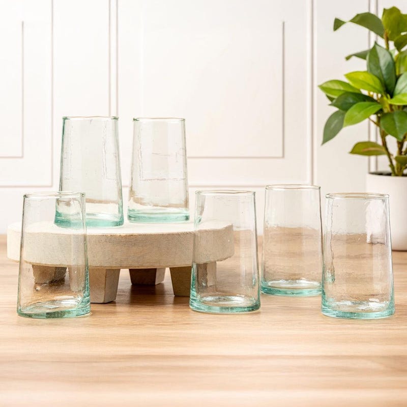 Recycled Glassware - Etsy