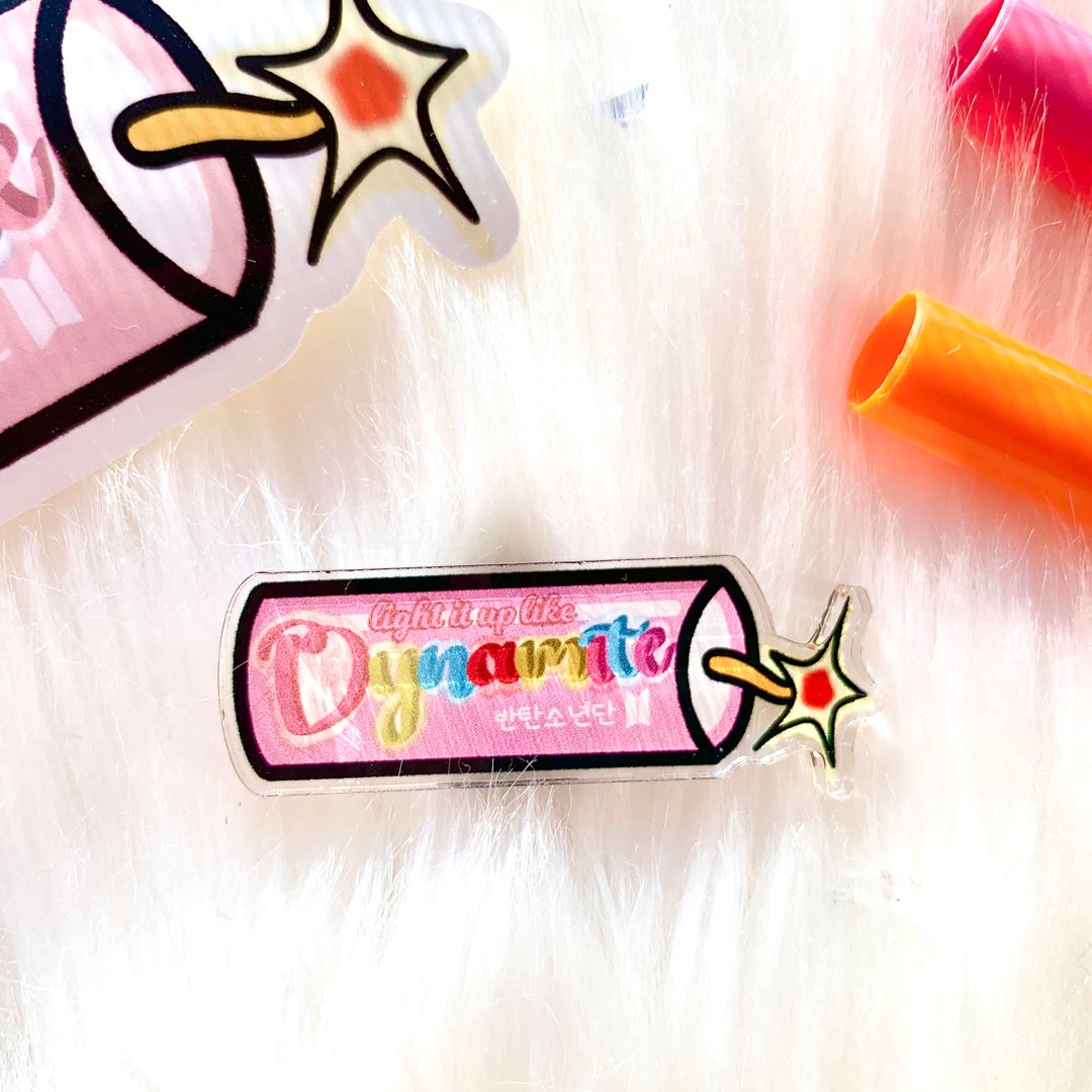 BTS Acrylic Pin Dynamite | BTS Inspired Pin - Etsy