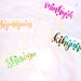 Monsta X Vinyl Stickers Decals Kpop Calligraphy Name Tags Holographic ...