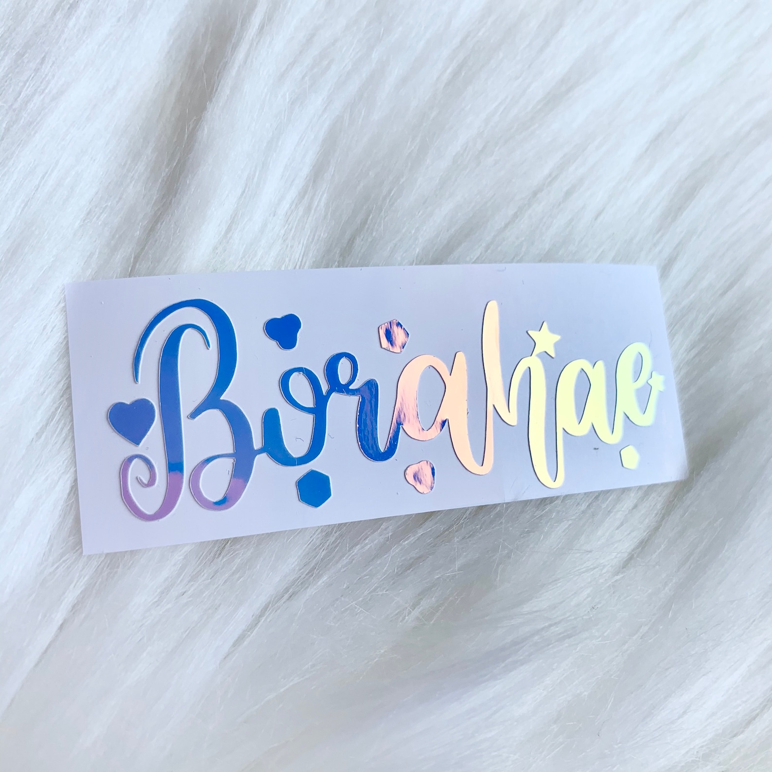 Borahae Vinyl Holographic Decal for ARMY BOMB Ver.3 Kpop - Etsy