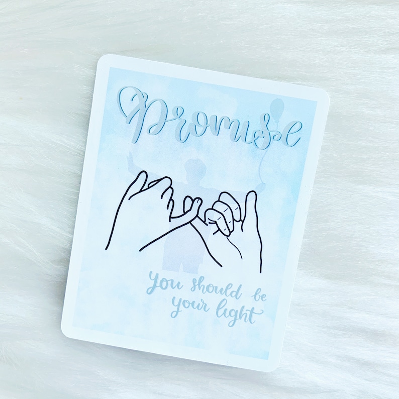 Small Art Print Sticker Promise Jimin BTS Sticker BTS Mini - Etsy