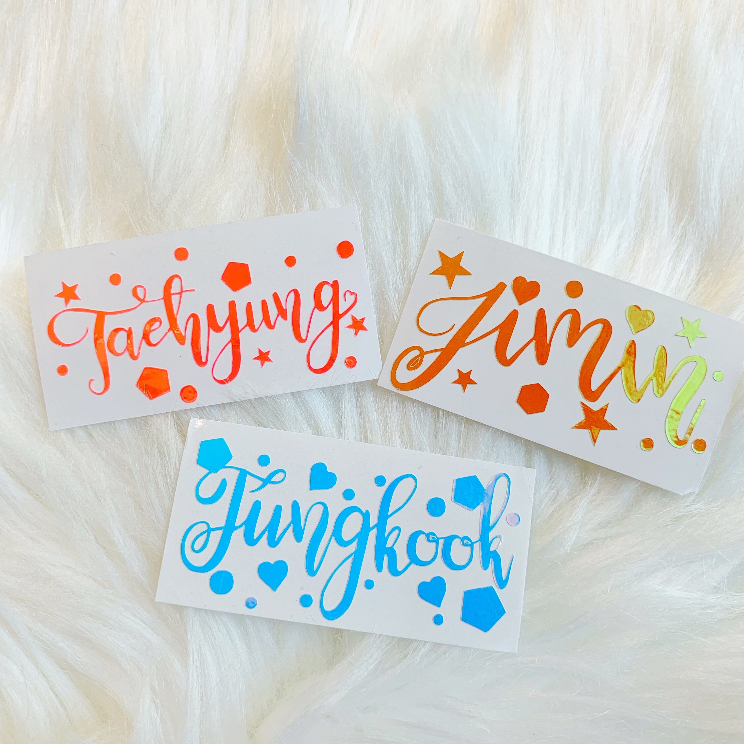 BTS Vinyl Stickers for ARMY BOMB Ver.3 - Concert Light Stick Decals ...