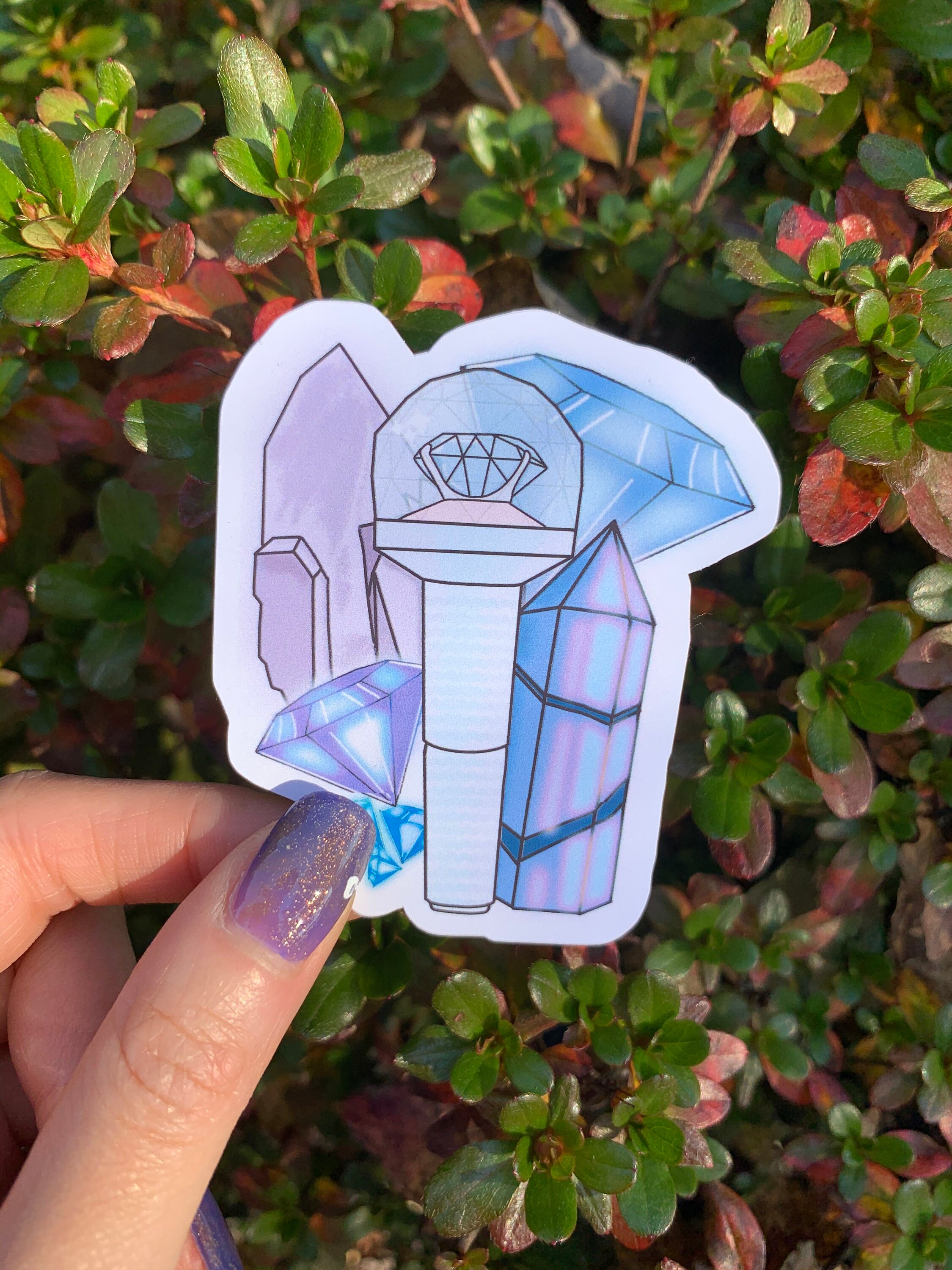 Seventeen Lightstick Ver.2 Sticker Kawaii Kpop Lightstick - Etsy