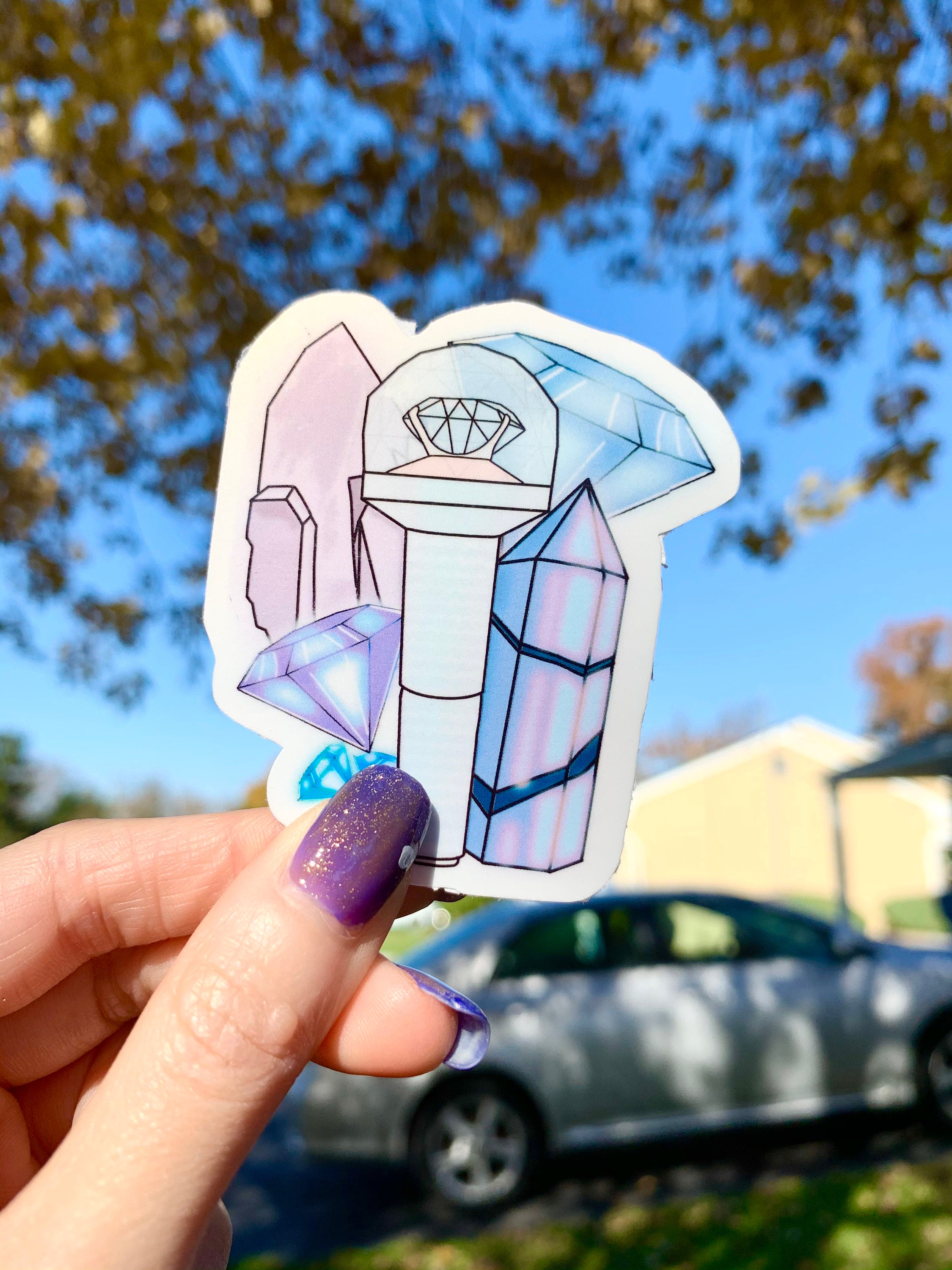 Seventeen Lightstick Ver.2 Sticker Kawaii Kpop Lightstick - Etsy