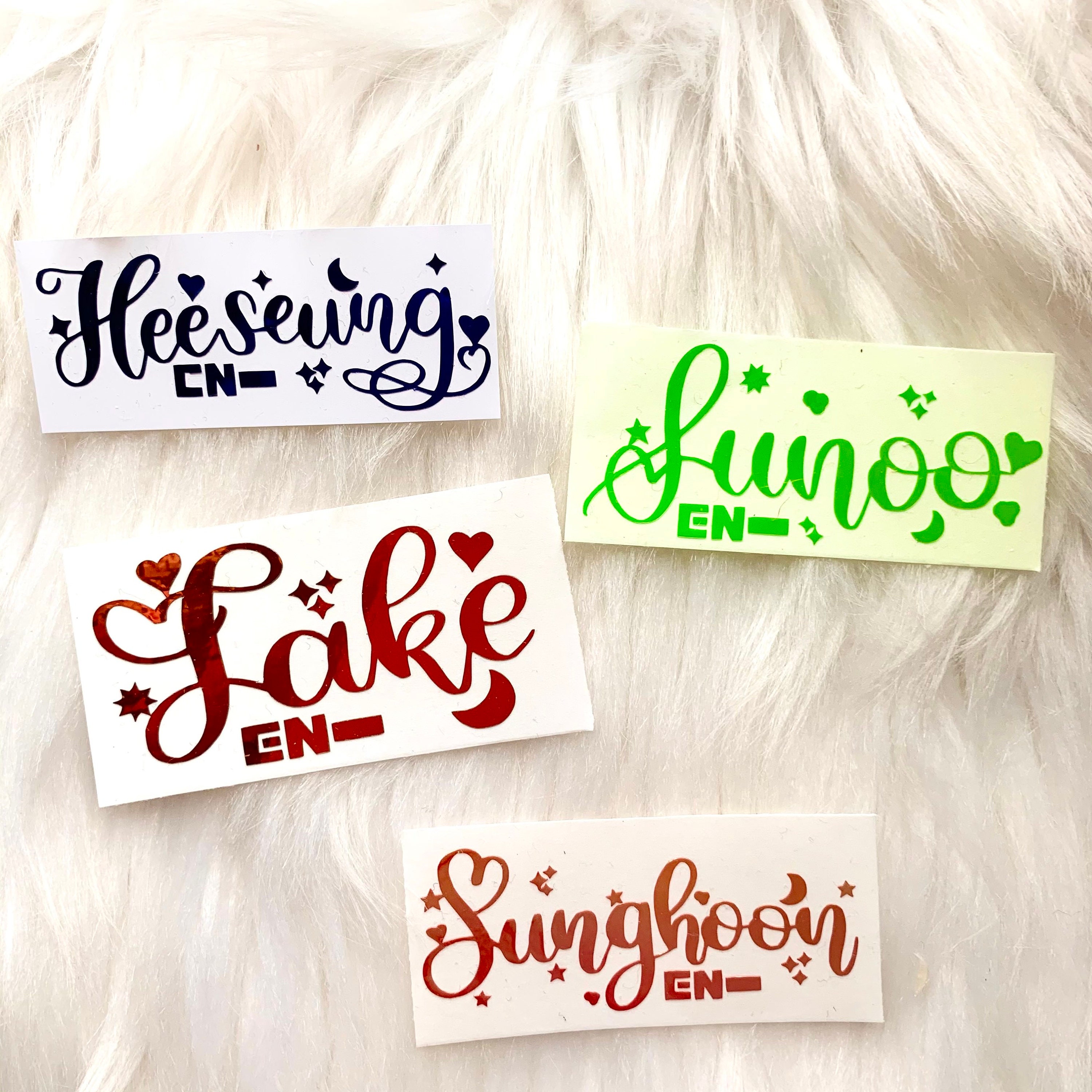 Labels, Stickers & Tags calligraphy concert light stick decals NCT127 ...