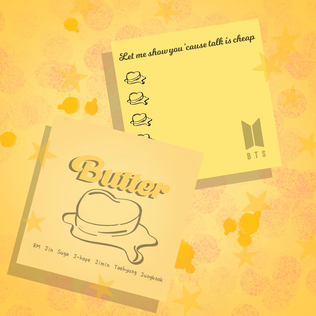 Butter BTS Printable Memo Sheet | Digital Printable Stationery | BTS ...