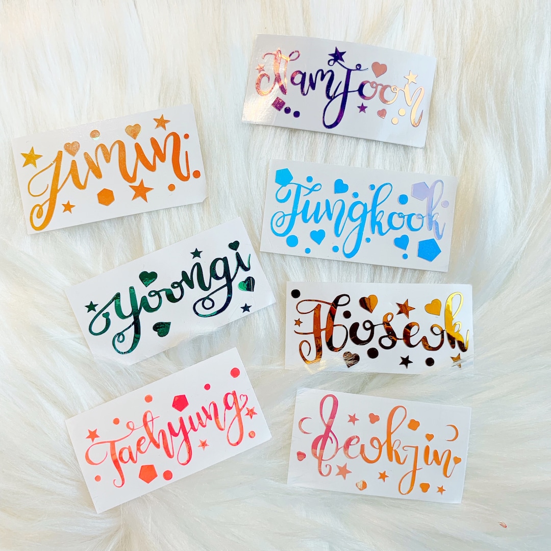 BTS Vinyl Stickers for ARMY BOMB Ver.3 - Concert Light Stick Decals ...