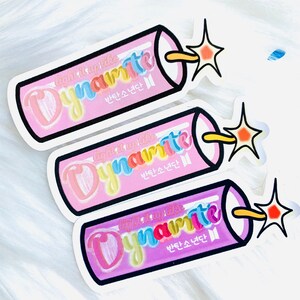 BTS Dynamite - Light It up Like Dynamite Sticker Decal - Planner ...