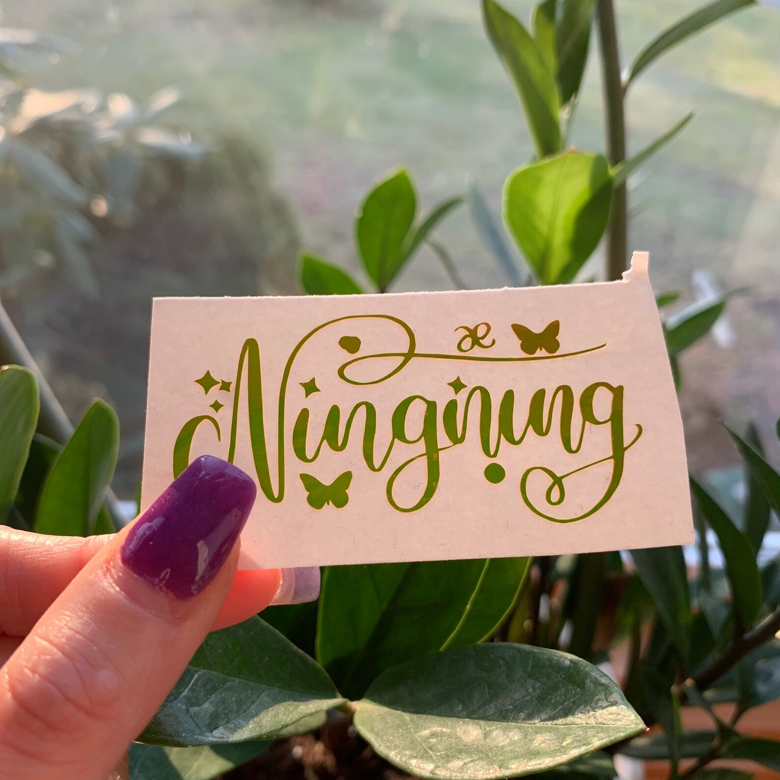 Aespa Name Tagholographic Kpop Name Tag Vinyl Stickers | Etsy