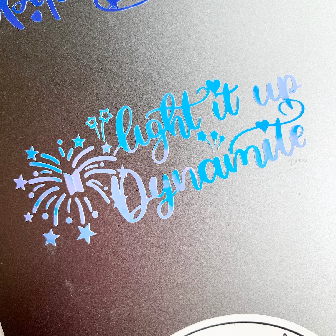 Holographic light It up Dynamite Decal BTS | Etsy